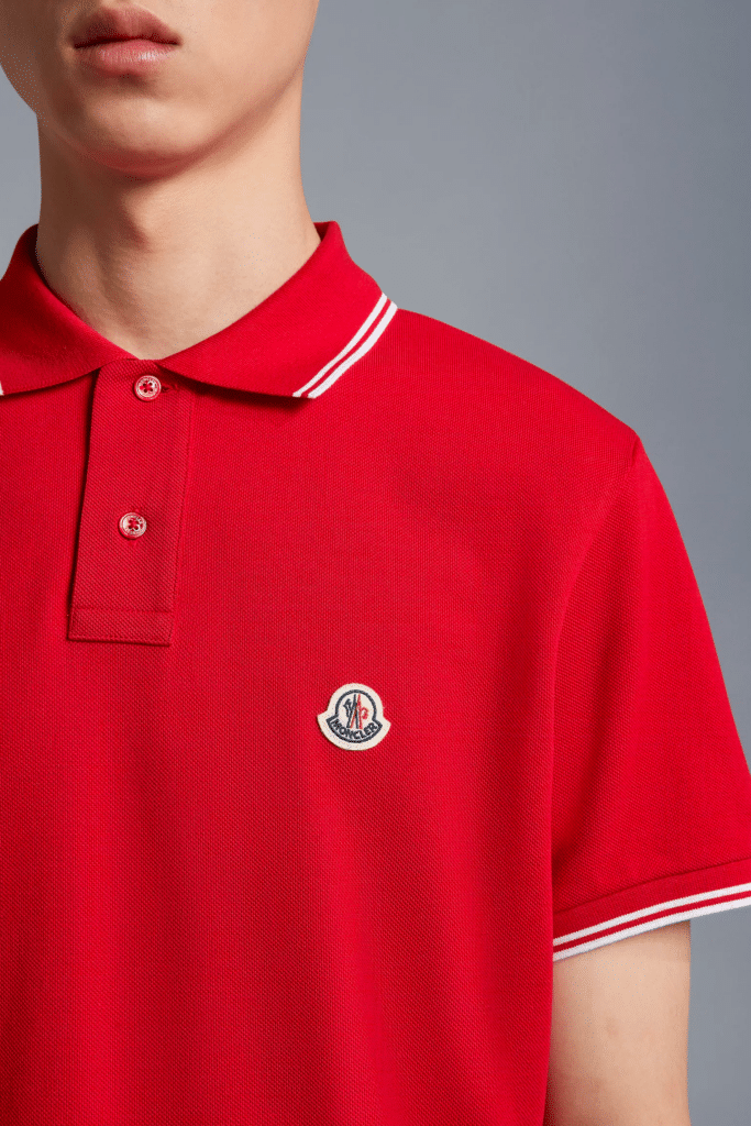 Polo Rouge Bords Rayés - Boutique Jean Gaillard