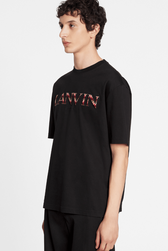 Tee-Shirt Lanvin Curb Noir - Boutique Jean Gaillard