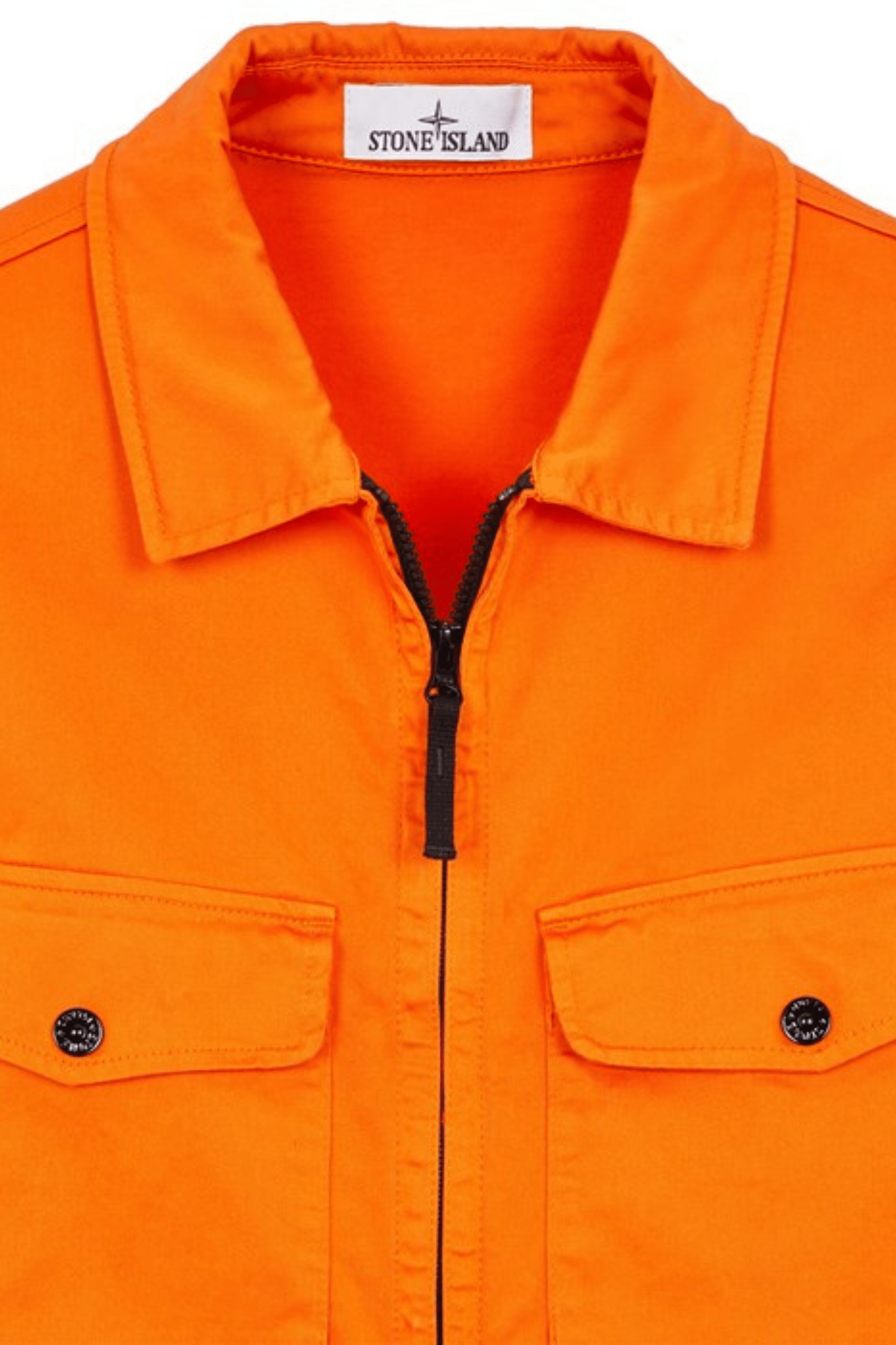 Surchemise Satin De Coton Orange Boutique Jean Gaillard