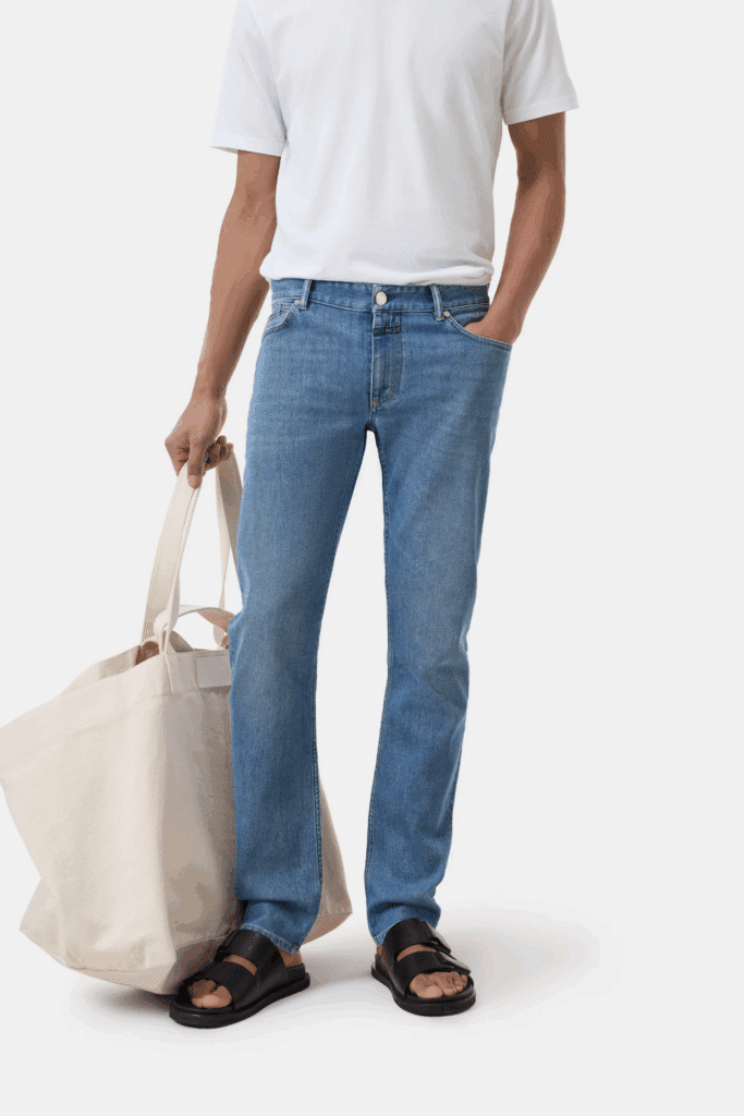 Jean Slim Denim Bleu Clair - Boutique Jean Gaillard